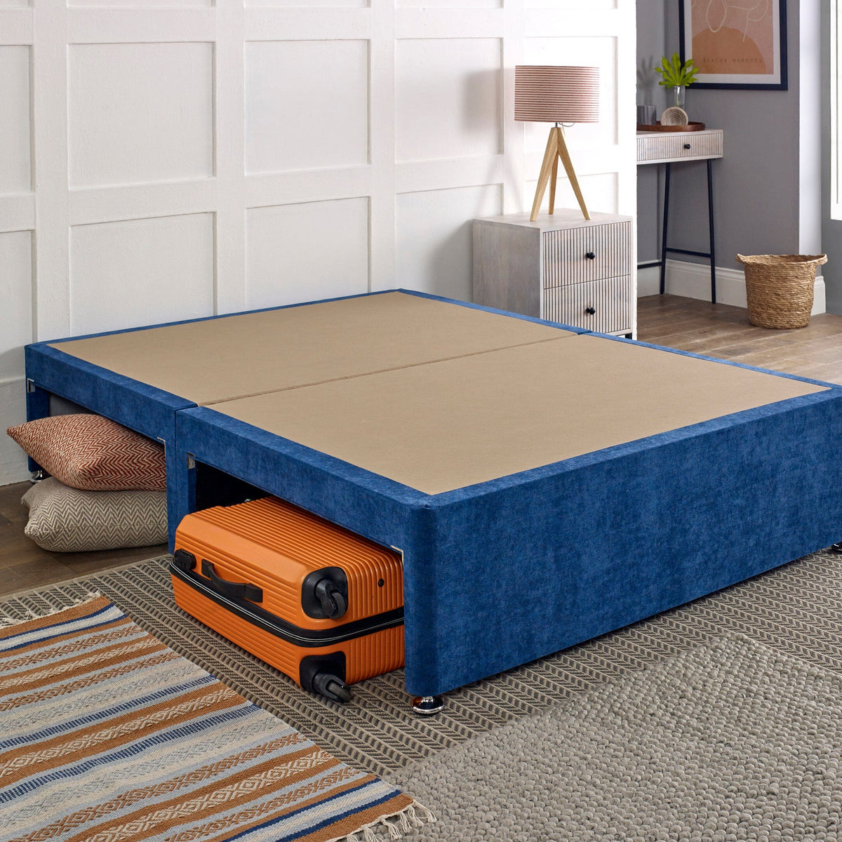 Suitcase Storage Hideaway Divan Bed Base | Divan Bed Warehouse