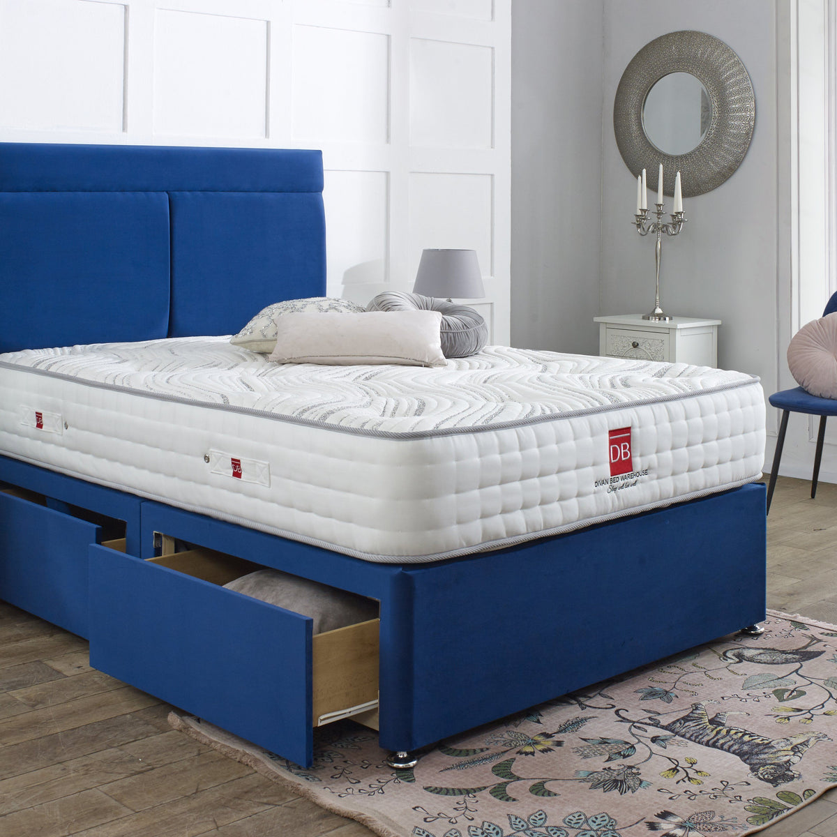 Sicily Divan Bed Set with Headboard – Divan Bed Warehouse